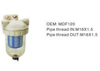 China White Inline High Pressure Hydraulic Filter Mdf120 Pipe Thread IN M16×1.5 for sale