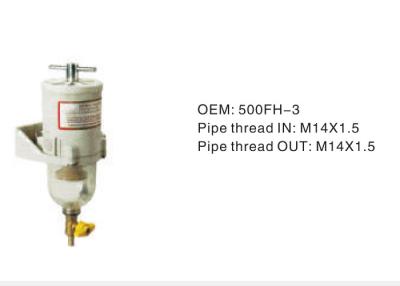 China Automative Hydraulic Oil Filter Assembly 500FH-3 Pipe  Thread IN M14×1.5  Pipe  Thread Out M14×1.5 for sale