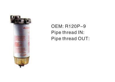 China New Condition Diesel Truck Fuel Filter R120P-9 Pipe Paper Fiber Glass Media for sale