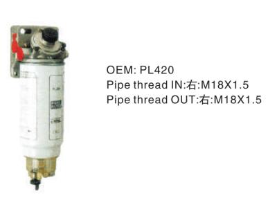 China Durable Hydraulic Oil Filter Assembly PL420 Pipe  Thread IN M18*1.5 for sale