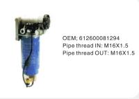 China Commercial Hydraulic Tank Filter 612600081294 Pipe Thread IN M16*1.5 for sale