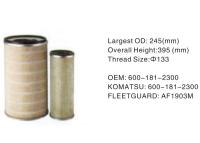 China Height 395mm Hydraulic Oil Filter Assembly 600-181-2300 OD 245mm for sale