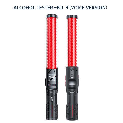 China Red Baton Breathalyzer with Fuel Cell Sensor - 0-180mg/100ml BAC Range, 358mm Length, 265g Weight for sale