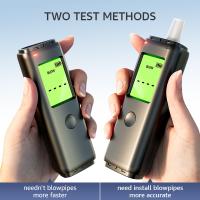 China Mr Black05 Compact Alcohol Breathalyzer Tester with 0-200mg/100mL Detection Range and Automatic Shutdown for sale