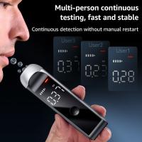 China Fengzhaowei Mr Black 05 Portable Alcohol Breathalyzer with LCD Display and 1-Year Warranty for sale