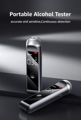 China Black Compact Semiconductor Breathalyzer Mr Black1000 - 0.00-200mg/100ml Range, 15 Second Warm-up, 103×28×16mm for sale