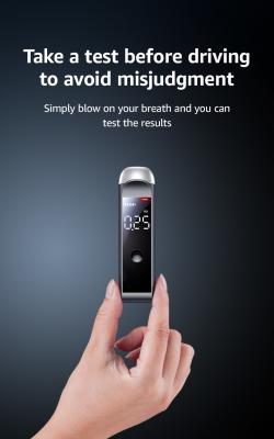 China Mr Black1000 Compact Home Breathalyzer with 0.00-200mg/100ml Detection Range and 103mm Portable Design for sale
