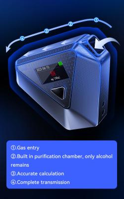 China Mr black 2 Bluetooth Breathalyzer with 0.96