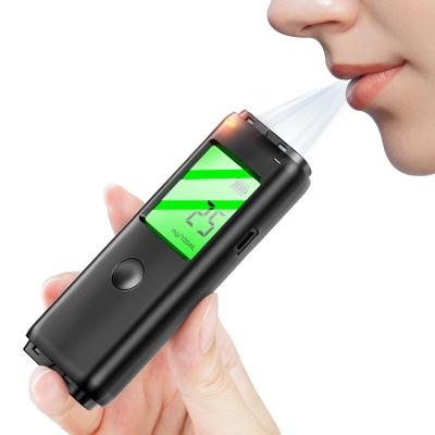 China FENGZHAOWEI Mr Black 5 Personal Alcohol Breathalyzer - 0.00-200mg/100mL Detection Range, 3.7V/200mAh Battery for sale