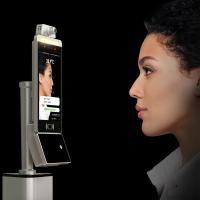 China Silvery Wall-Mounted Breath Alcohol Tester with Face Recognition - 0°C-35°C Temperature Range, 30-70cm Detection Distance for sale