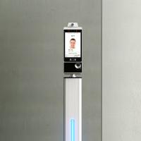 China Face Recognition Wall Mounted Breathalyzer with Fuel Cell Sensor - 30-70cm Range, ±0.3°C Accuracy for sale