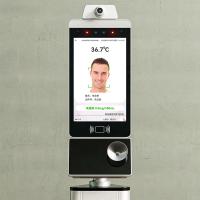 China Face Recognition Wall Mounted Breathalyser Machine with 8-inch Display and ±0.3°C Temperature Accuracy for Enterprise Security for sale