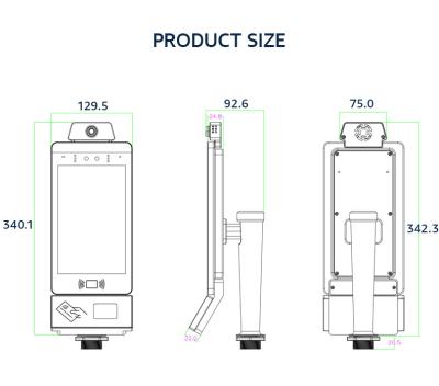 China X70 Wall Mounted Breathalyzer with 1.6KG Weight and 0.001mg/L Resolution for High-Accuracy Alcohol Detection for sale