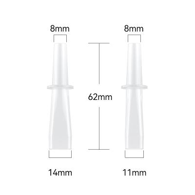 China Polypropylene Breathalyzer Mouthpieces - Transparent Design with GB 4806.7-2016 Certification for Law Enforcement and Medical Use for sale
