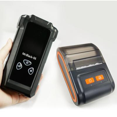 China LED Display Portable BAC Tester Breathalyzer with Printer - 12cm × 5.7cm × 2.7cm Size, 1500mAh Battery, 200000 Record Storage for sale
