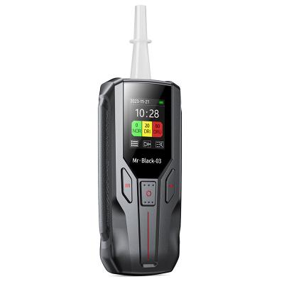 China Electrochemical Fuel Cell Breathalyzer Alcohol Detector 0-630mg/100ml Range with 128×160 Color Screen for sale
