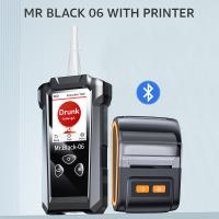 China Fengzhaowei Mr Black 6 Alcohol Breath Analyzer with Printer - 12cm Compact Design, 1500mAh Battery, 200K Record Storage for sale