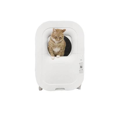 China Pet Cats Kitty Comfortable Smart Automatic Quick Self Cleaning Litter Box Toilet for sale