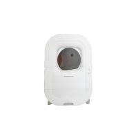 China Smart Self Cleaning Large Capacity 12L White Plastic Pet Cat Litter Box for 1-8kg Cats for sale