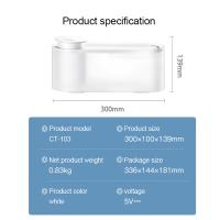 China Pet Bowls Feeders Custom Printing Logo Pet Electric Dispenser Water with Smart Pump for sale