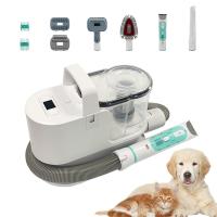 China Multi-function Pet Hair Cleaner Vacuum Hair Shaver Brush Powerful Pet Grooming Vacuum for sale