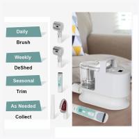 China Multi-function Pet Hair Cleaner Vacuum Hair Shaver Brush Powerful Pet Grooming Vacuum for sale