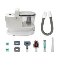 China White 6 in 1 Dogs Cats Grooming Tools Kits with Vacuum Suction Sustainable for sale