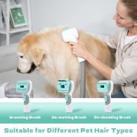 China CHARGE Pet Hair Brush Grooming Vacuum Tool 300W Power Source for Smooth Grooming for sale
