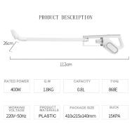 China Pakcage Size 410*215*140mm Cordless Handheld Electric Vacuum Cleaner for Floor and Car for sale