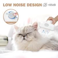 China 65dB Noise Pet Grooming Kit with Electric Pet Hair Vacuum Clipper Cleaner at 110-220V for sale
