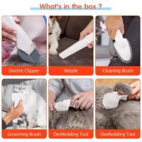 China Newest Pet Grooming Trimmer and Cleaning Tool with Vacuum 2.5L Dust Bag ≥3Kg Net Weight for sale