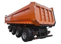 China Heavy Load Tipper Truck Trailer 4 Axles Carbon Steel U Type for sale