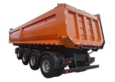 China Heavy Load Tipper Truck Trailer 4 Axles Carbon Steel U Type for sale