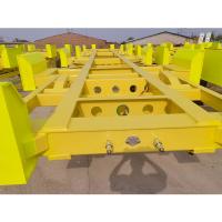 China Dock Container Skeleton Semi Trailer 2 Axles 3 Axles 60tons for sale