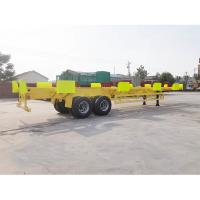 China Dock Container Skeleton Semi Trailer 2 Axles 3 Axles 60tons for sale