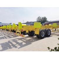 China Dock Container Skeleton Semi Trailer 2 Axles 3 Axles 60tons for sale