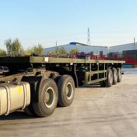 China 40ft Flatbed Semi Trailer With Container Twist Locks for sale