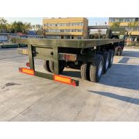 China 40ft Flatbed Semi Trailer With Container Twist Locks for sale