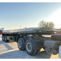 China 2 3 4 Axles Flatbed Semi Truck Trailers Vehicle Master 50# for sale