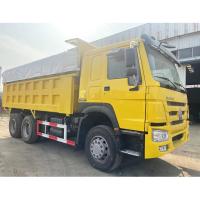 China Howo Used Tipper Dump Truck For Africa HW76 Cab for sale