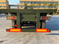 China 3axles Flatbed Truck Semi Trailer 60 Tons 20/40FT Container Shipping for sale