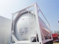 China Cement Powder Bulk Transport Tank Container LSXC China 25 Cubic Meter 0.2MPa for sale