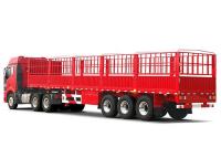 China Transporting 60T Stake Semi Trailer 24V 3 Axles Semi Trailer Q345 for sale
