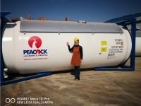 China Q345D 40 Ft ISO Tank Container 22 Tons CCS ISO Fuel Container For Trichloroethane for sale