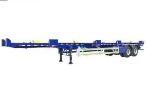 China Suspension Container Chassis 40ft 2500mm Chassis Semi Trailer for sale