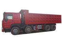 China Red 12.00R20 Used Dump Trucks 375Hp Second Hand 12 Wheeler for sale
