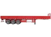 China 30-80T Flatbed Side Walls FUWA  Trailer With Side Walls for sale