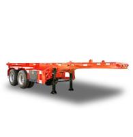 China 40 Ton 12R22.5 Skeleton Container Semi Trailer T700 Container Van Trailer for sale