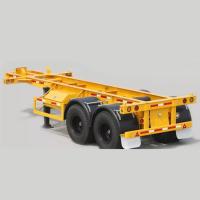 China 40 Ton 12R22.5 Skeleton Container Semi Trailer T700 Container Van Trailer for sale