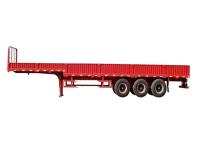 China 40000kg 40ft Flatbed Trailer 11.00r20 Triple Axle Flatbed for sale